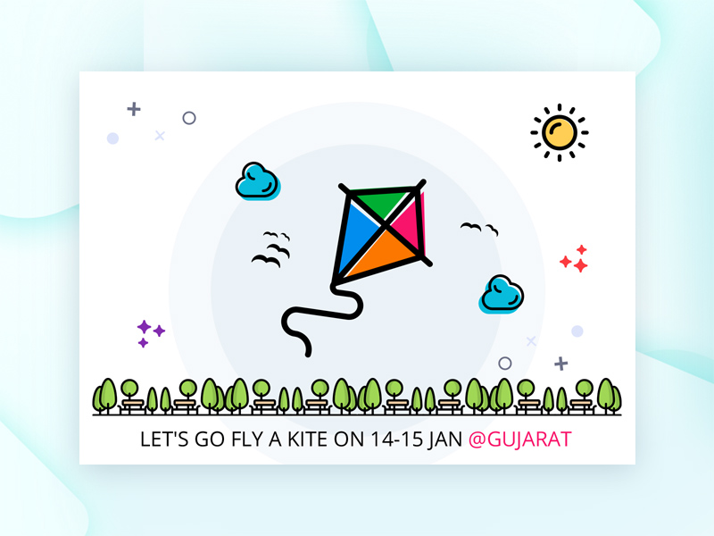 Let's Go Fly A Kite On Flyer - PSD Freebie - Freebie Supply