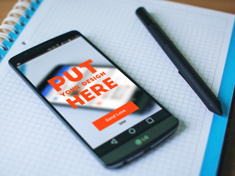 LG Android Phone Mockup - Free Resource - Freebie Supply