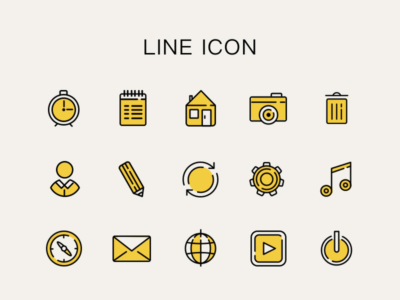 Line Icons : Free PSD - Freebie Supply
