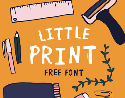 Little Print Font - Freebie Supply