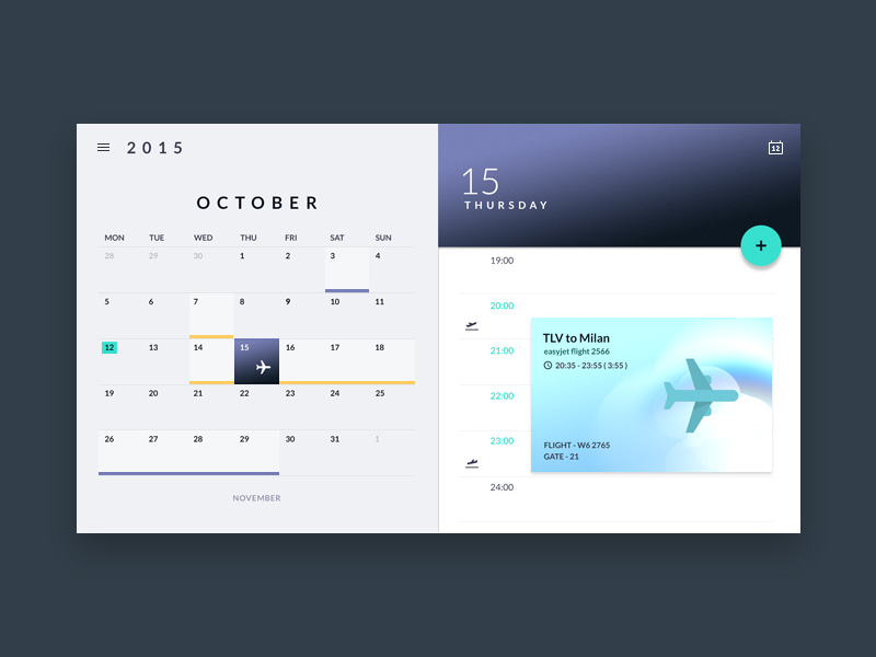 Material Calendar by Elad Izak - Freebie Supply