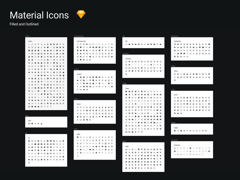 Material Design Icons - Freebie Supply