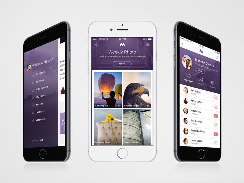 Megap iOS 9 Template - PSD Freebie - Freebie Supply