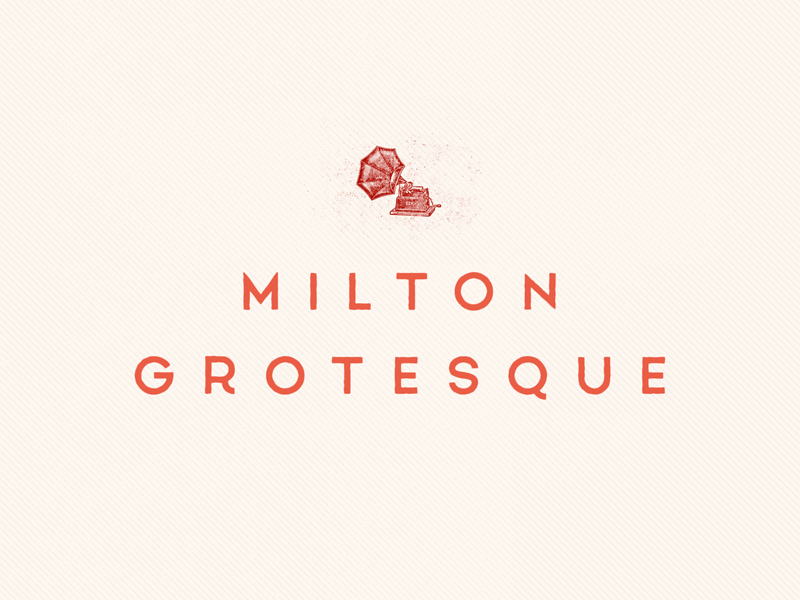 Milton Grotesque Vintage Geometric Free Font - Freebie Supply