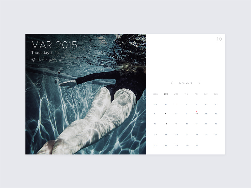 Minimal Calendar With Weather - Free Resource - Freebie Supply