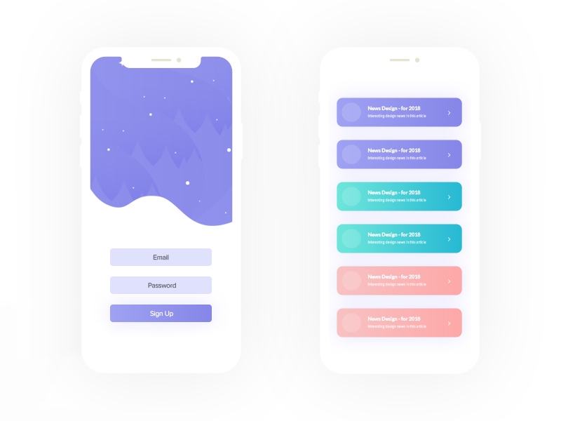 Mobile Article UI Design - PSD Freebie - Freebie Supply