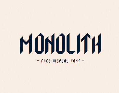 Monolith Font - Freebie Supply