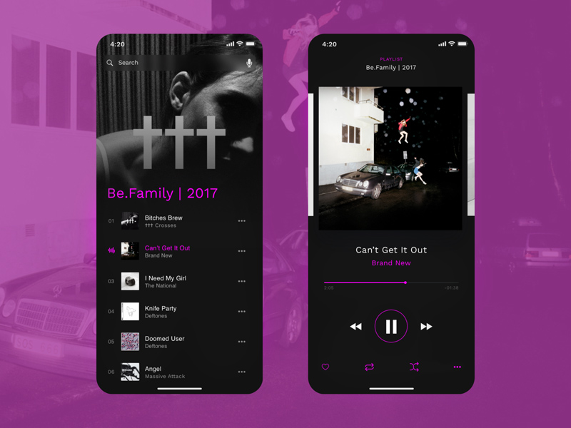 PFLRN: Music Player App for iOS - Freebie Supply