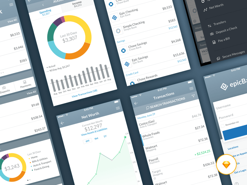 MX Mobile UI Kit Sample by Dave Crow - Freebie Supply