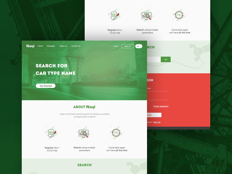 Naql Landing Page Template - Free Resource - Freebie Supply