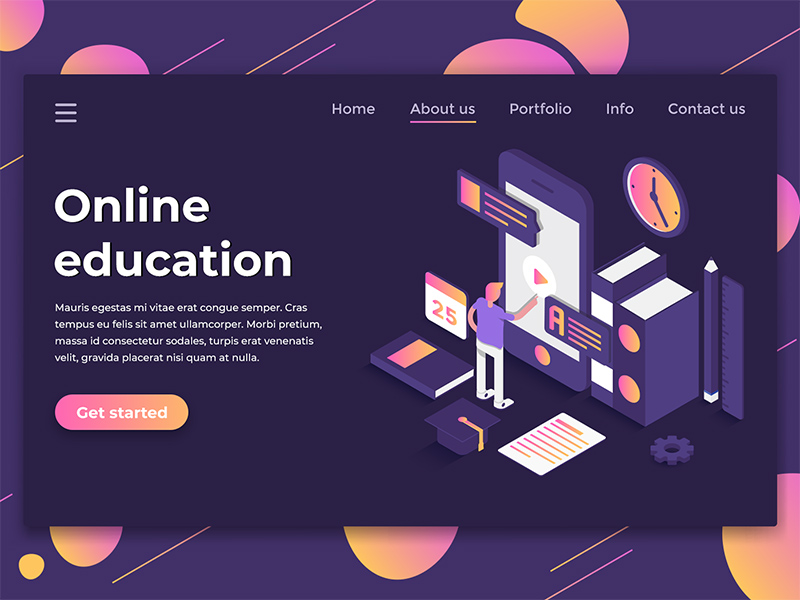Online Education Landing Page Template - Free Resource - Freebie Supply