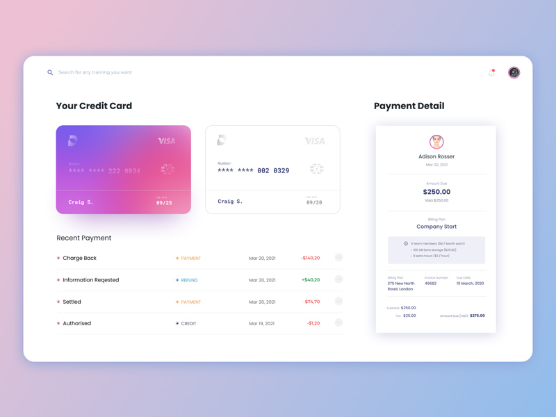 Payment Details Screen - Freebie Supply