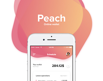 Peach Mobile App For Adobe XD - Freebie Supply