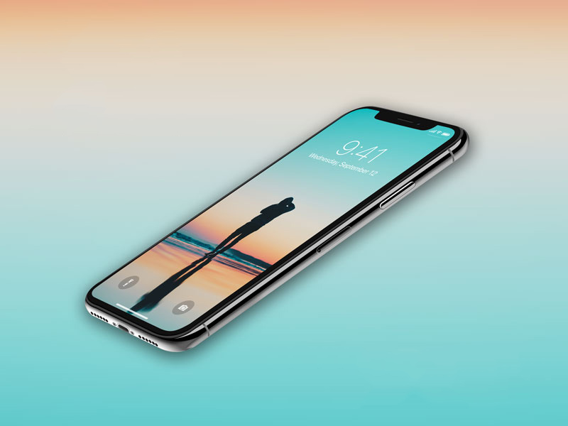 Perspective iPhone X Mockup - Free PSD - Freebie Supply