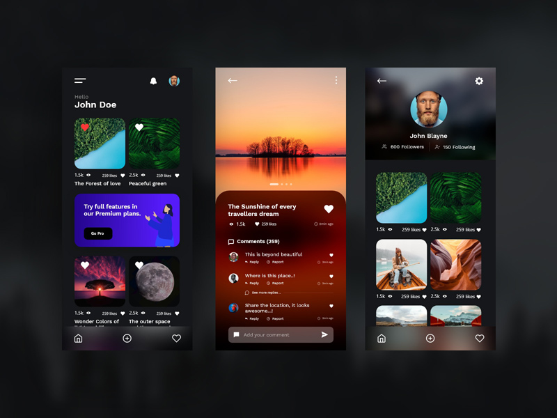 Photography App Concept - Freebie Supply