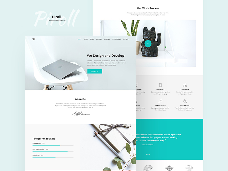 Trading & Investment Website Concept Template PSD - Freebie Supply
