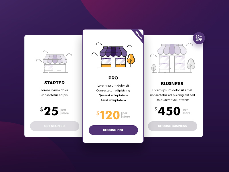 Pricing Page UI Design by Diboune Juba - Freebie Supply