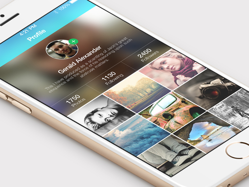 Profile Page Concept - Free PSD - Freebie Supply