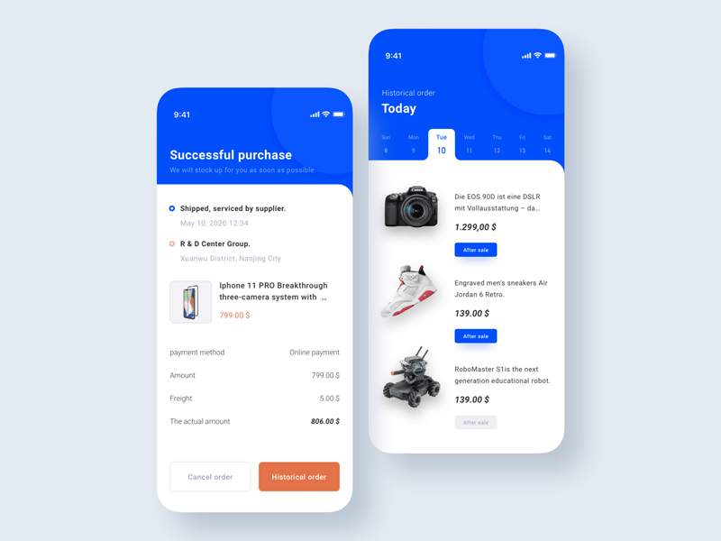 Purchase Order List UI - Free Sketch - Freebie Supply