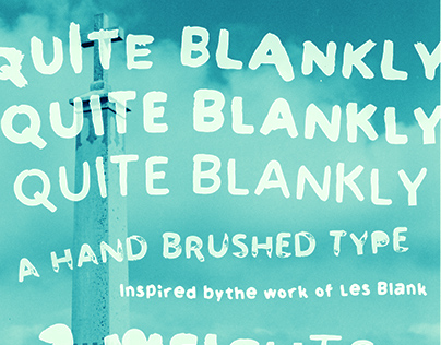 Quite Blankly Font - Display Typeface - Freebie Supply