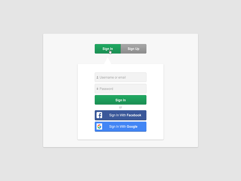 Sign In & Sign Up Form Mockup: Free PSD - Freebie Supply