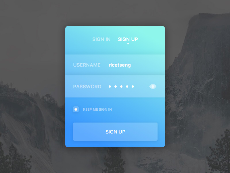 Sign Up Form - Sketch Resource - Freebie Supply