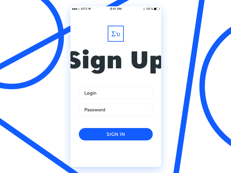 Sign Up Form made in Sketch - Freebie Supply
