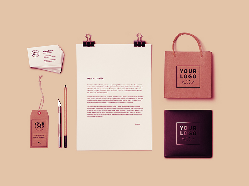 Simple Branding Identity MockUp by Creative Idea - Freebie Supply