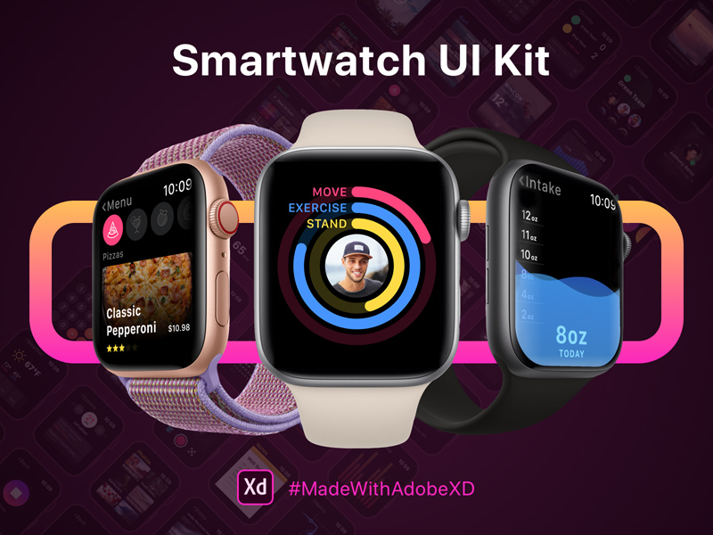 Smartwatch XD UI Kit - Freebie Supply