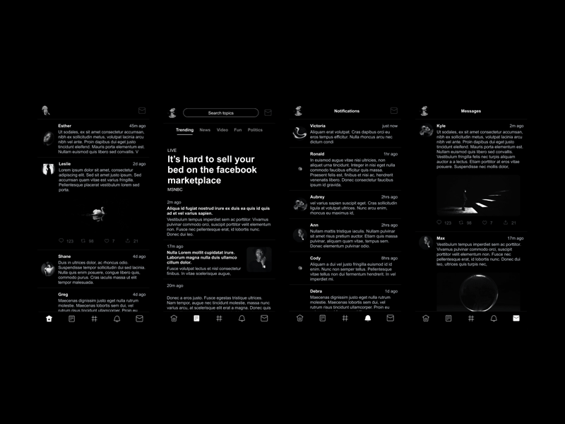 Social App UI Kit - Freebie Supply Social App UI Kit - Freebie Supply