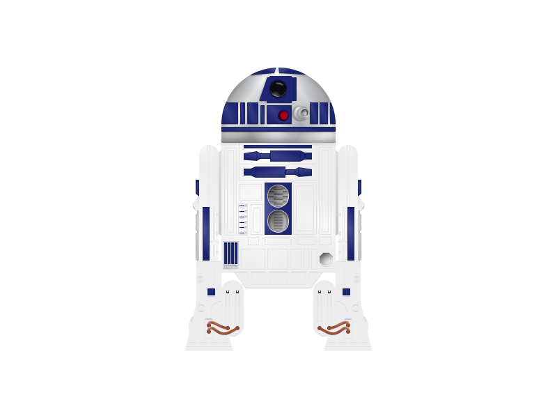 Star Wars R2-D2 Figma Illustration - Freebie Supply