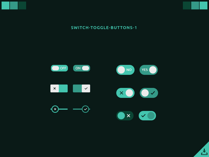 Switch Toggle Buttons - Free Resource - Freebie Supply