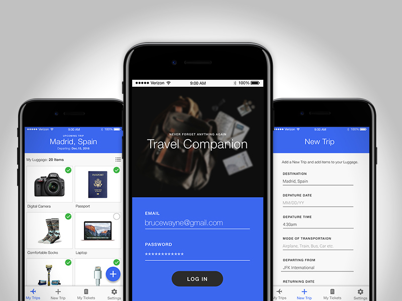 Travel Companion App by Alex Filippone - Freebie Supply