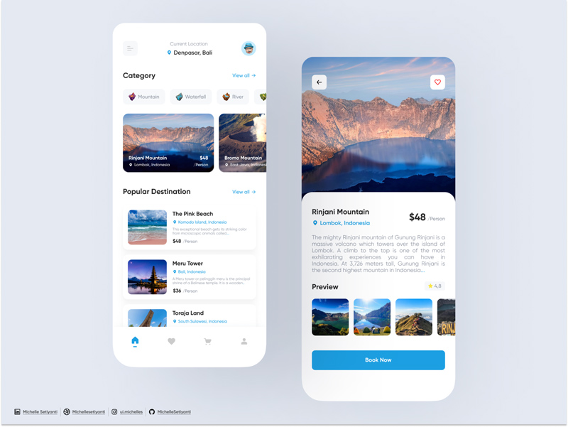 Travel App Design - Freebie Supply
