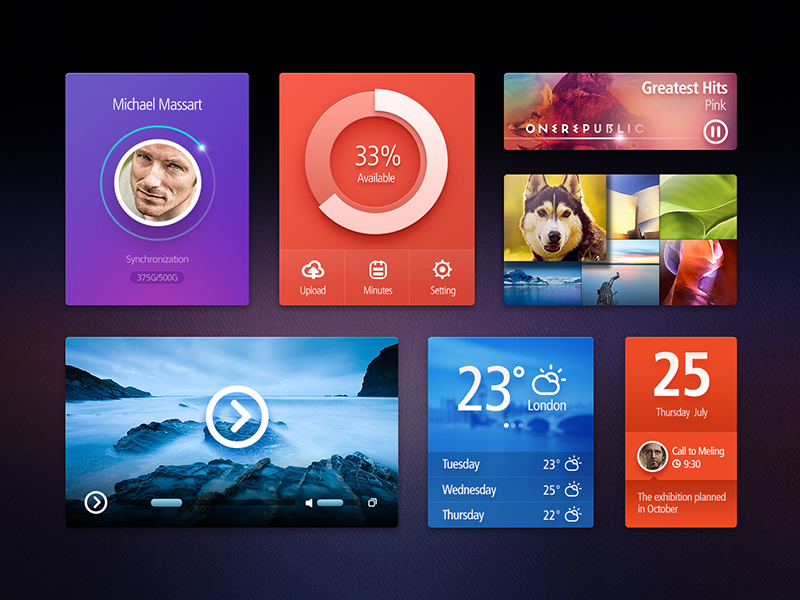 UI Kit - Free PSD - Freebie Supply