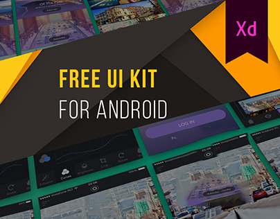 Material Design Adobe XD UI Kit - Freebie Supply