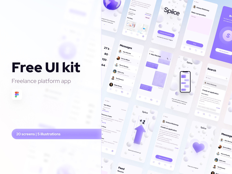 Freelance Platform App Kit - Freebie Supply