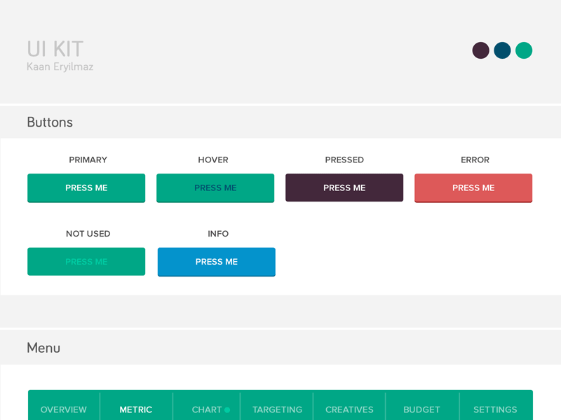 UI Kit - Free PSD - Freebie Supply