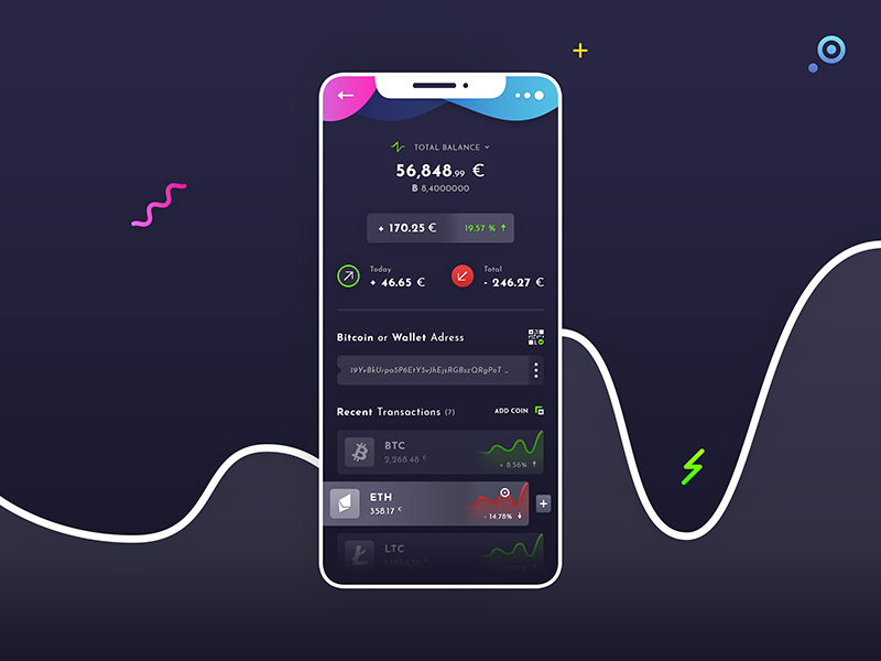 Wallet Cryptocurrency Mobile App - Free Resource - Freebie Supply