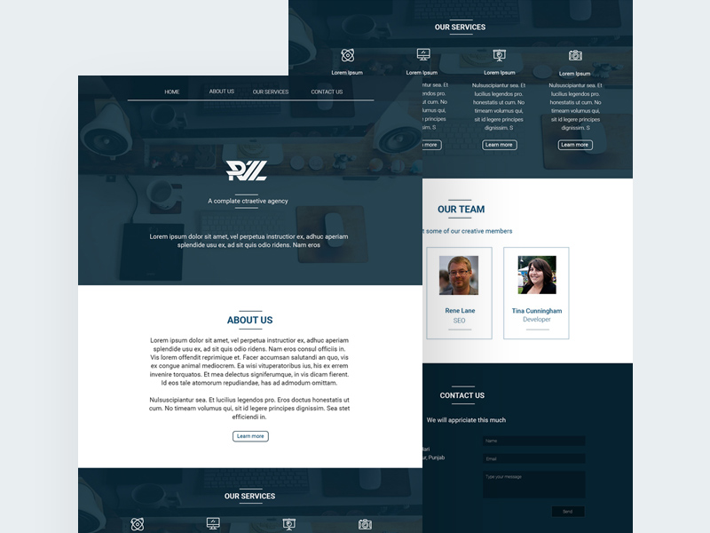 Web Agency Template: Free PSD - Freebie Supply
