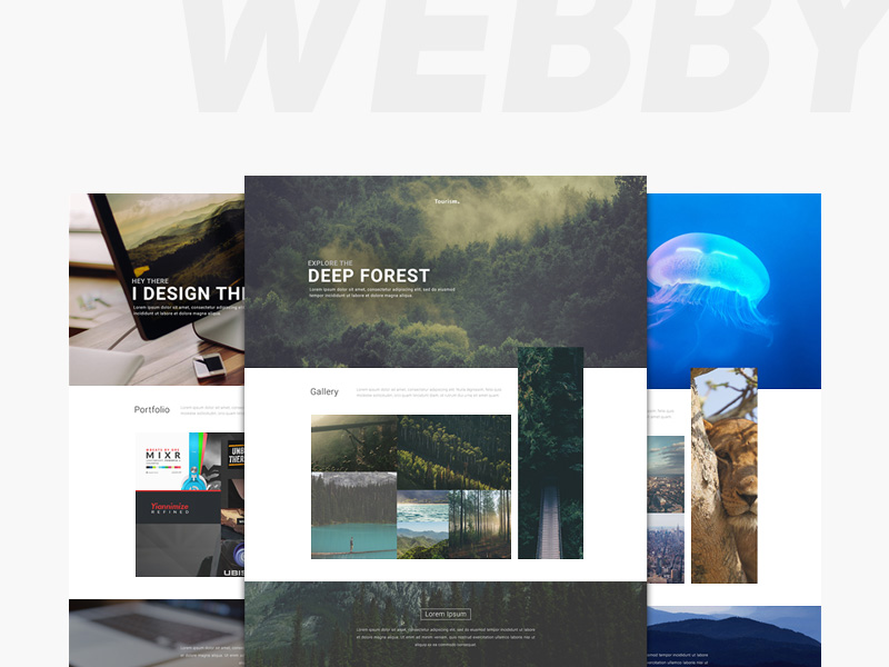 Webby Website Template : Free PSD - Freebie Supply