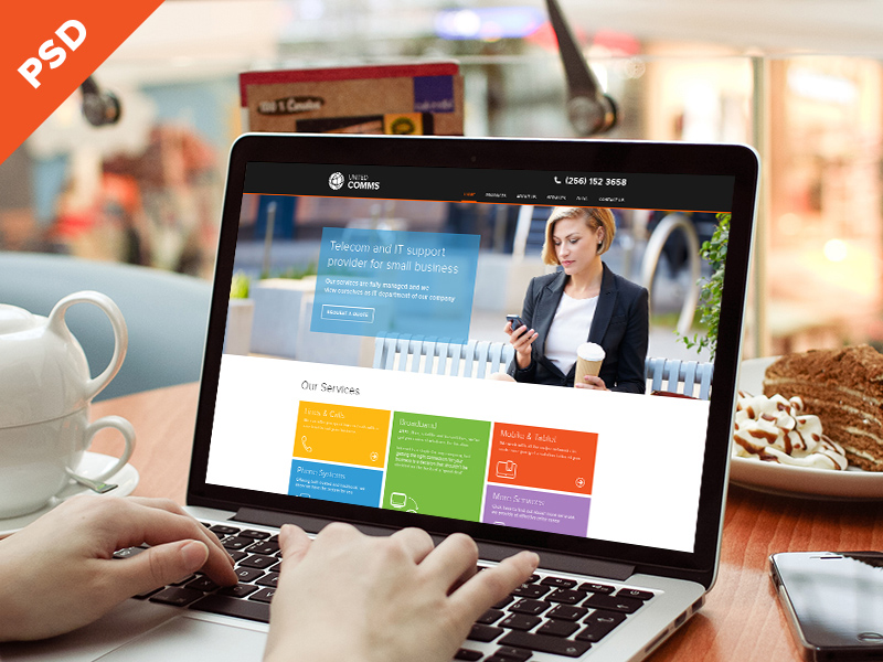Website Template - PSD Freebie - Freebie Supply