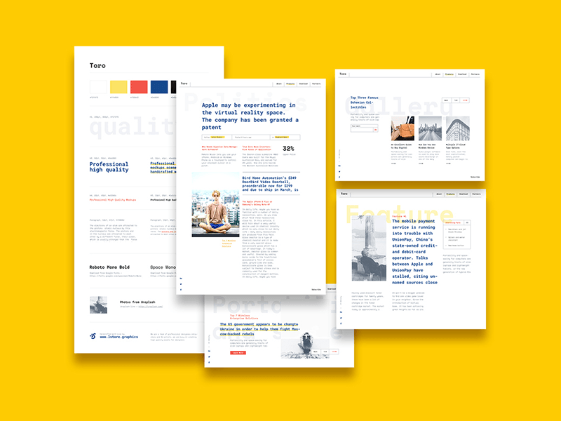 Website Templates, Style Guides and Layouts Library for Sketch ...