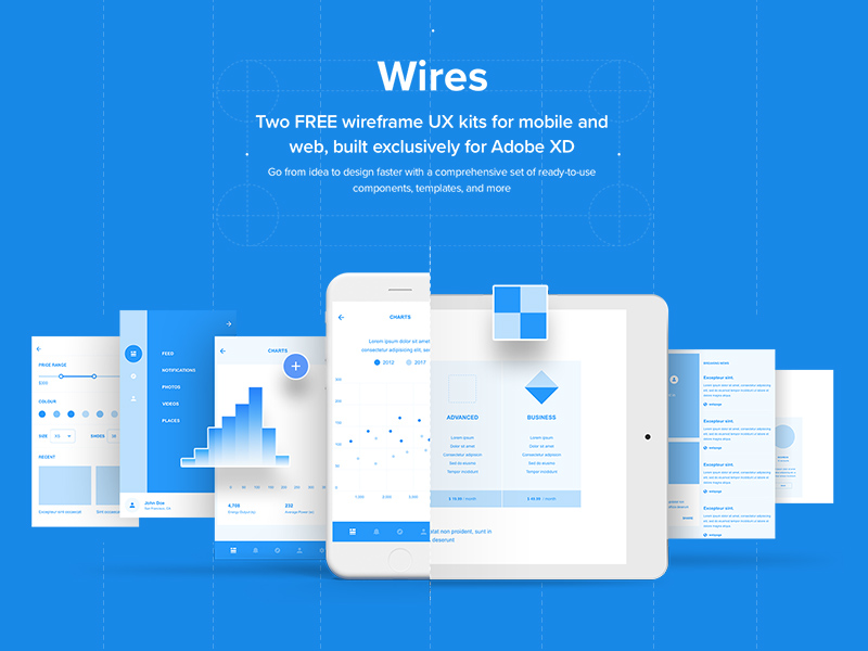  Adobe Xd Wireframe Templates Free Webframes