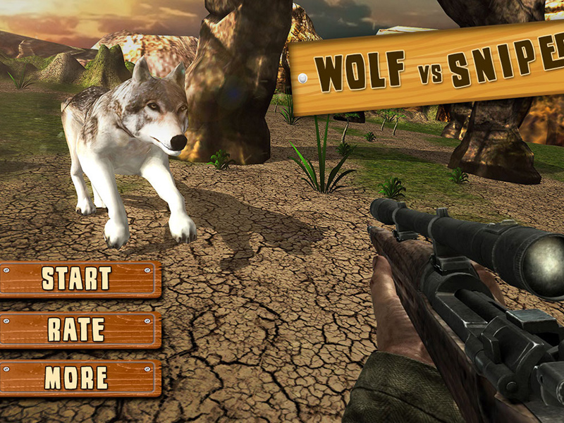 Wolf vs Hunter Game UI Design - Free PSD - Freebie Supply