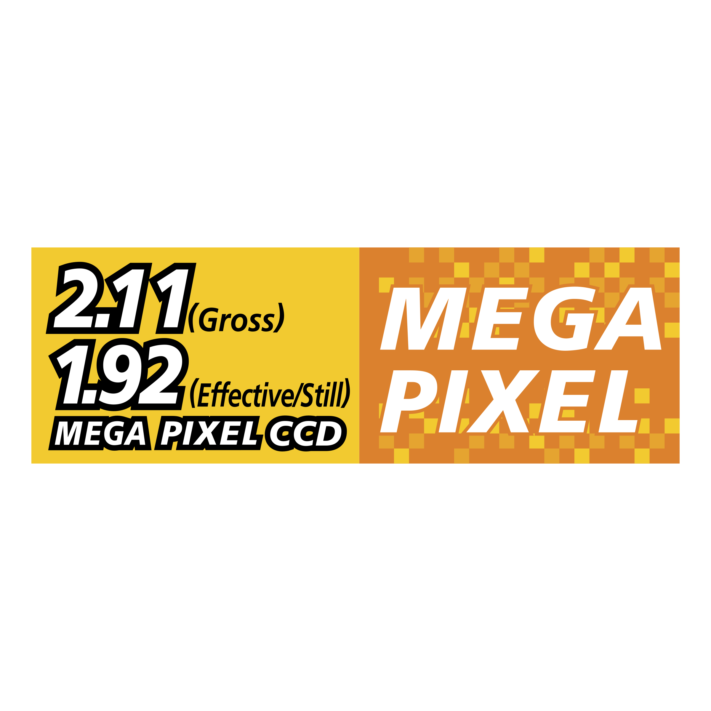 1 92 Mega Pixel CCD Logo PNG Transparent & SVG Vector - Freebie Supply