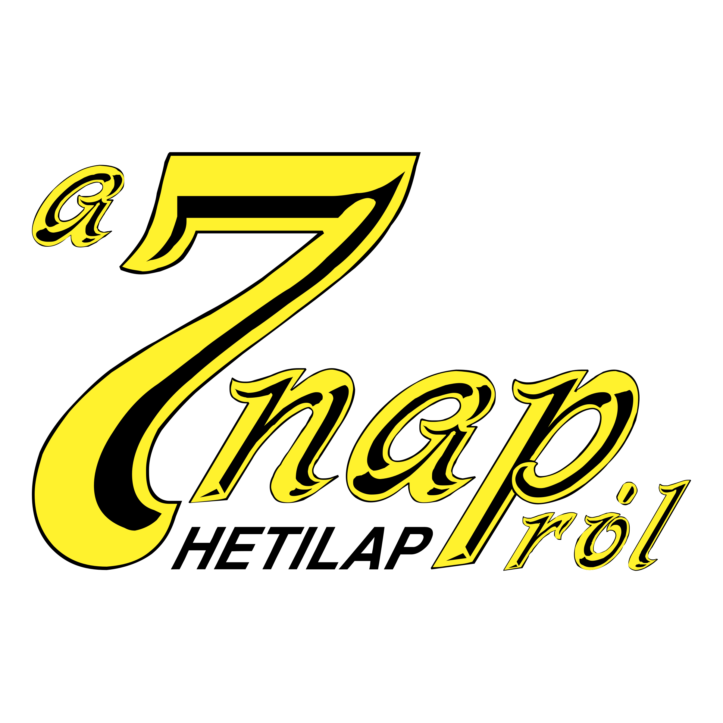 7 Nap Hetilap Logo PNG Transparent & SVG Vector - Freebie Supply