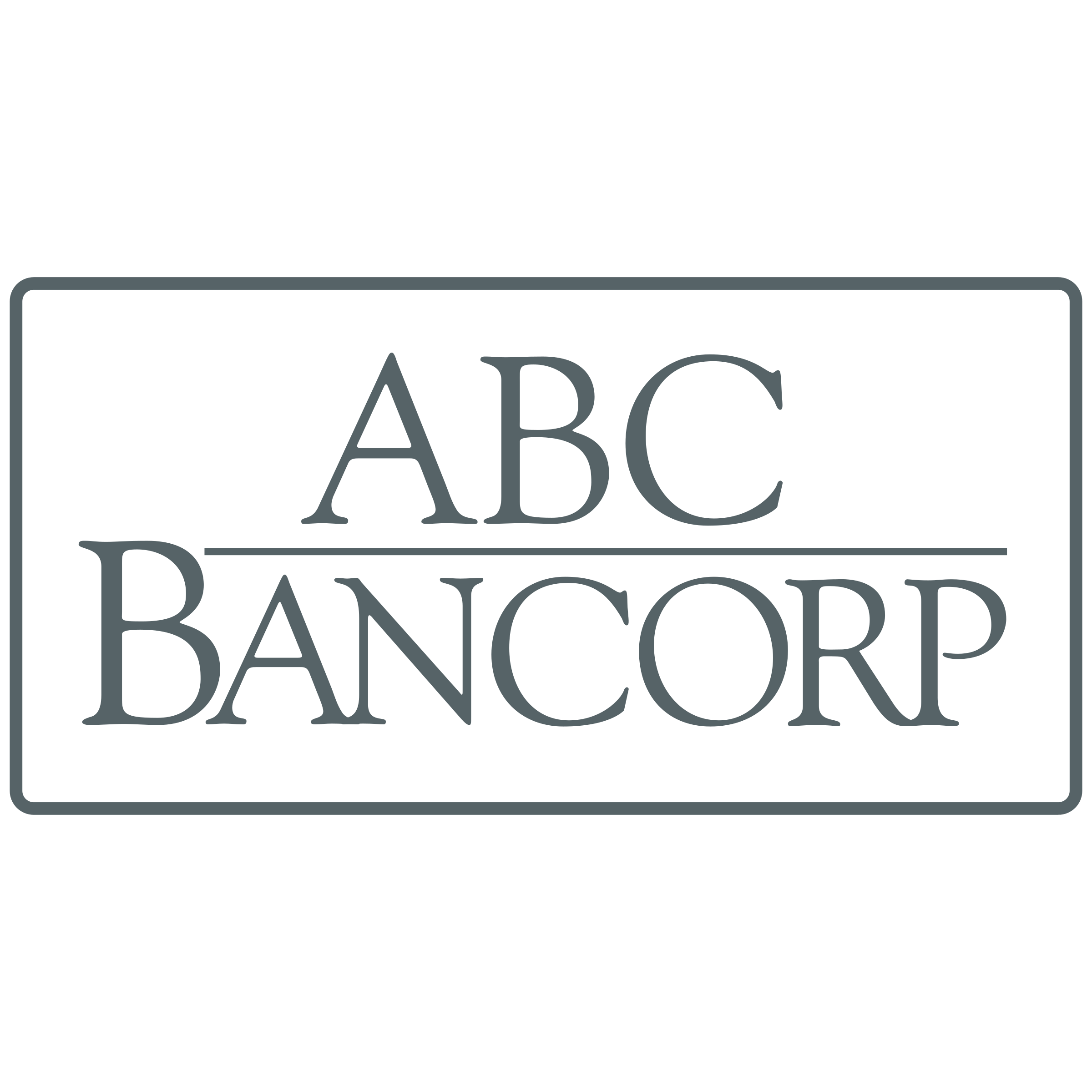 ABC Bancorp Logo PNG Transparent & SVG Vector - Freebie Supply
