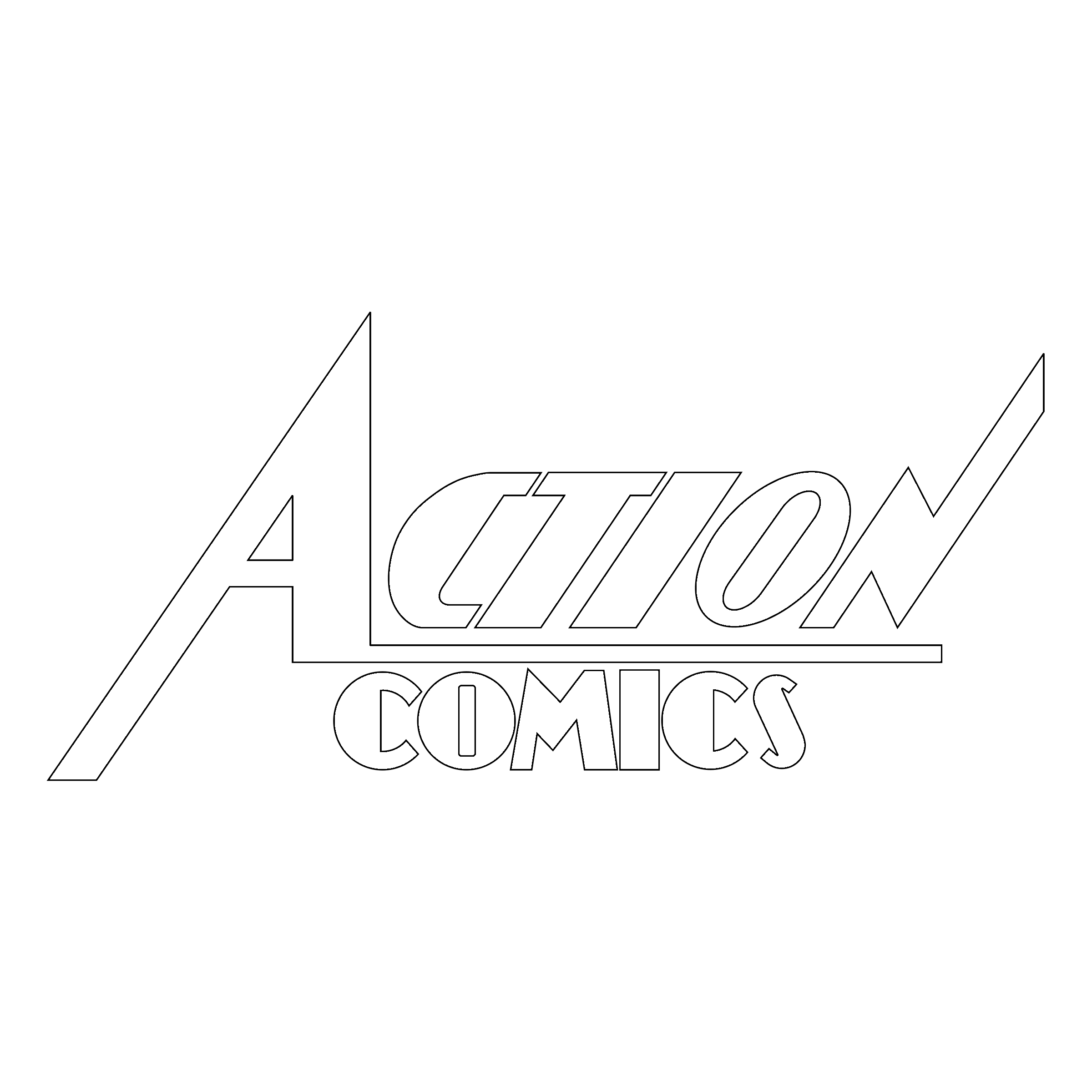 Action Comics 01 Logo PNG Transparent & SVG Vector - Freebie Supply