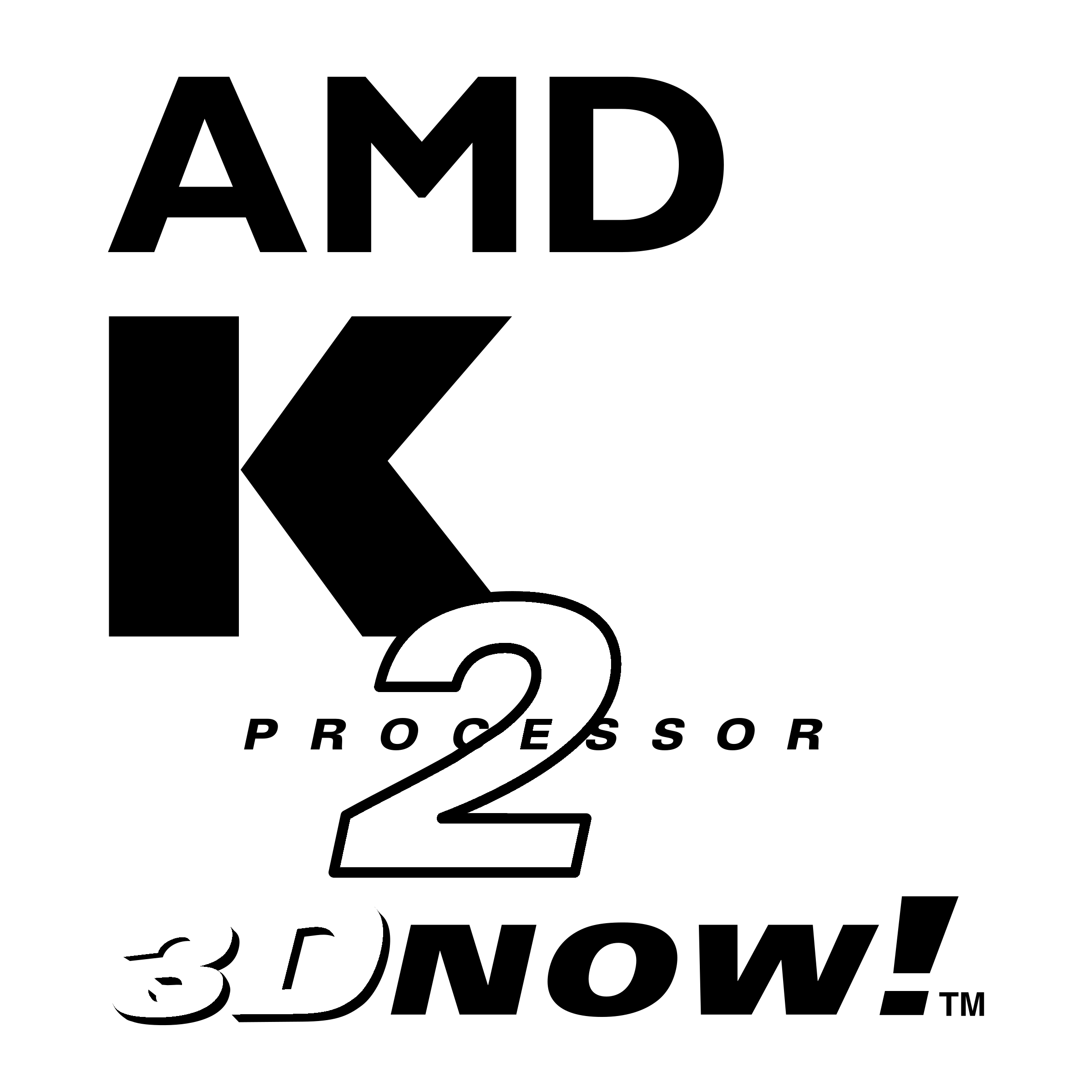 AMD K6 2 Processor Logo PNG Transparent & SVG Vector - Freebie Supply